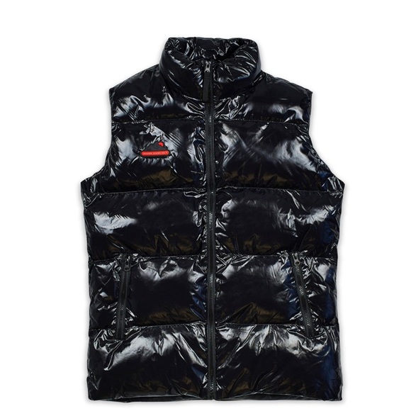 Reason | Jackets & Coats | Mens Reason Mizzy Shiny Puffer Vest Black ...